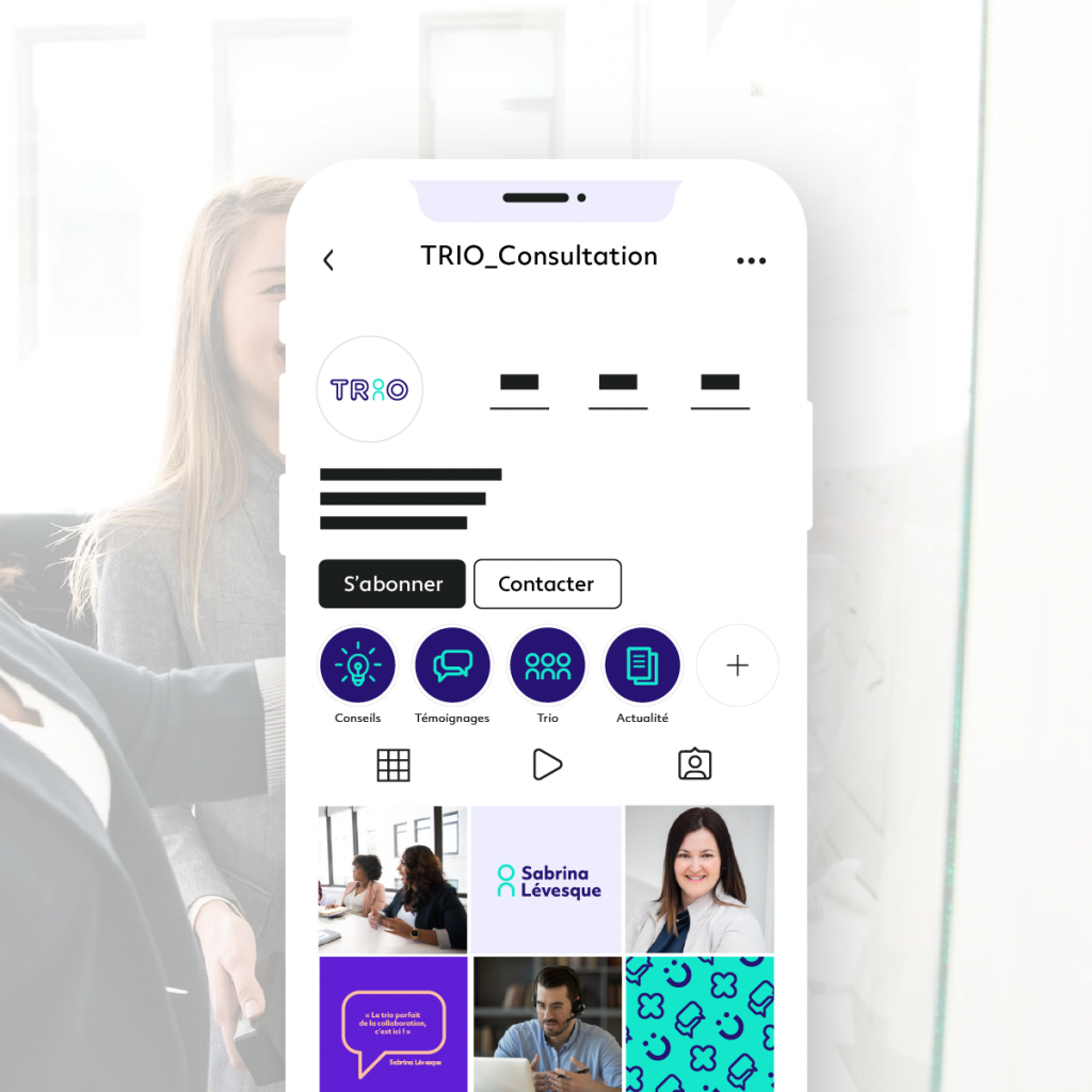 Un site web one-pager dynamique pour Trio Consultation - Alexem Studio ...