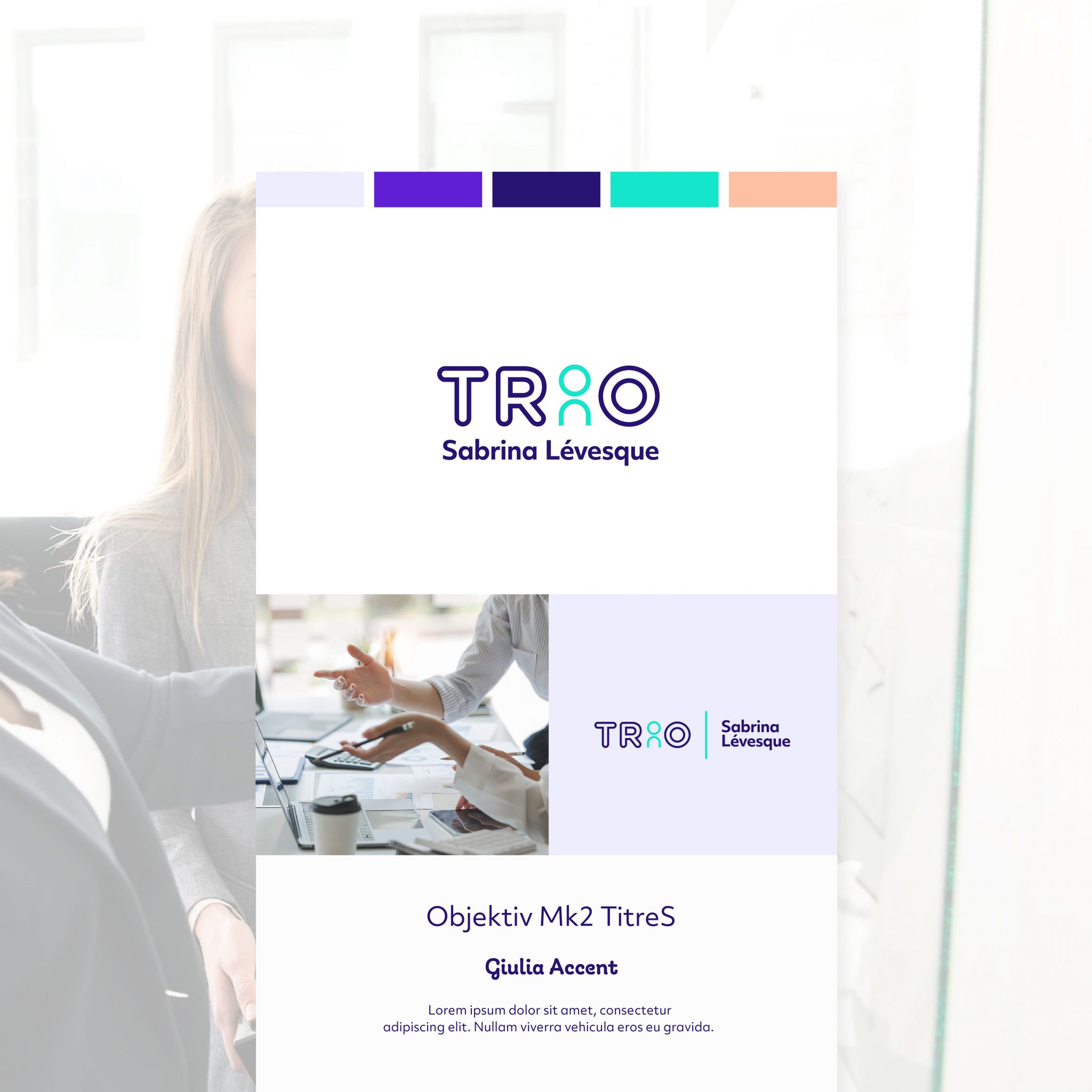 Un site web one-pager dynamique pour Trio Consultation - Alexem Studio ...
