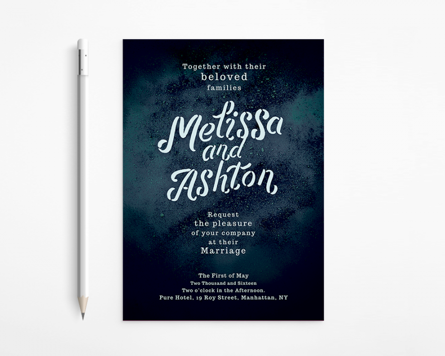 Starry Night Invitation - Alexem Studio | Design & Web