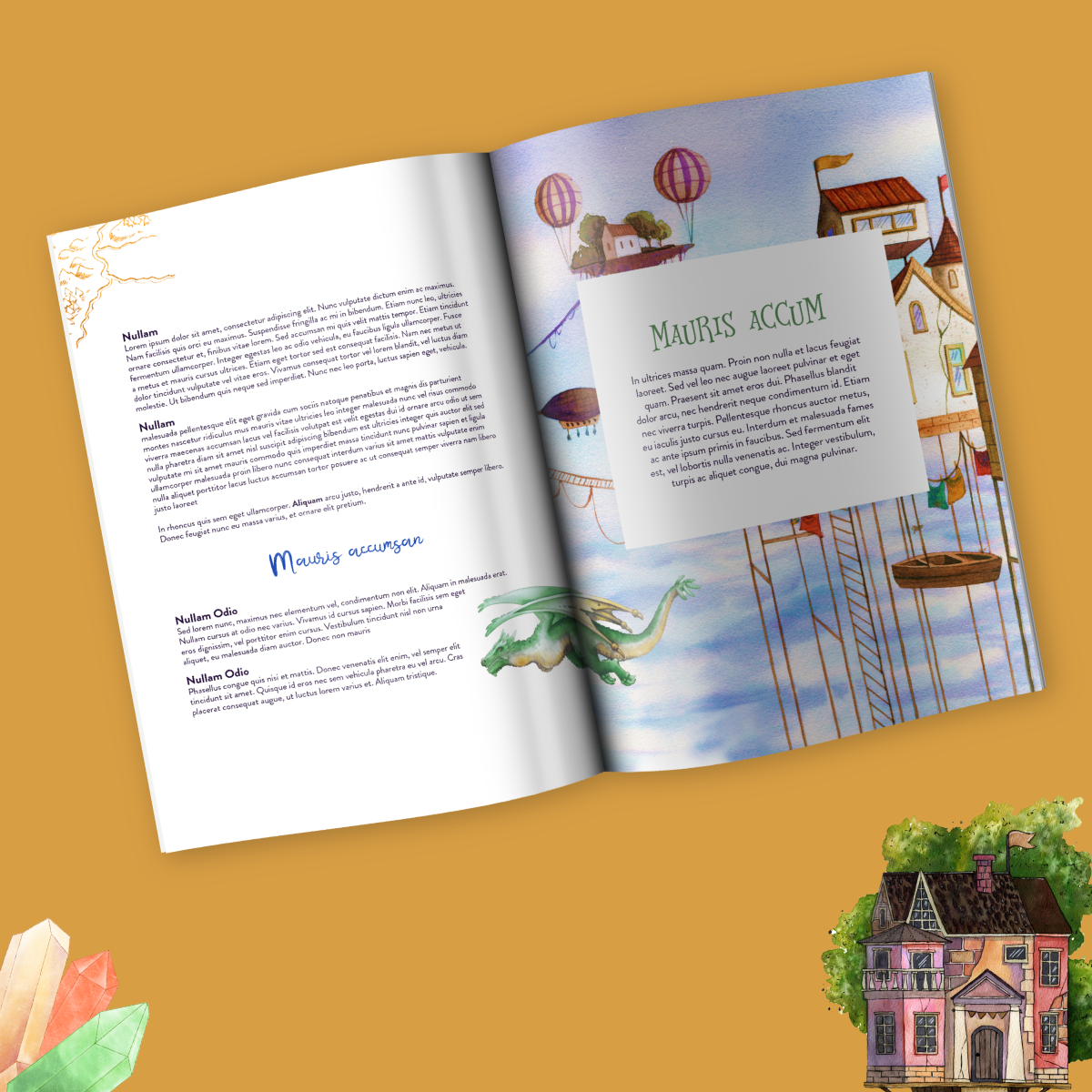 Conceptual layout of children's fiction - Alexem Studio | Design & Web